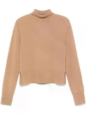 TOTEME Cropped Ribbed Cashmere Turtleneck Sweater