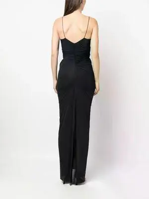 Christopher Esber Sculptural Wave Maxi Dress - Black