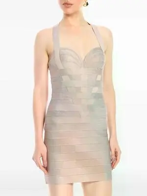 Herve Leger Halterneck Bandage Minidress