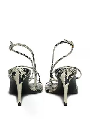 Khaite Strappy Mid Heel Sandals