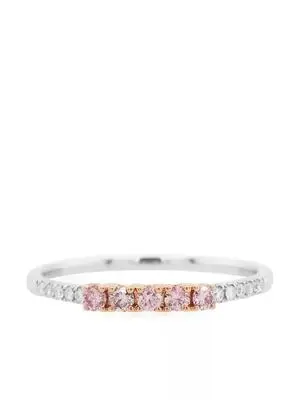 HYT JEWELRY 18kt White Gold Diamond Band Ring - Silver