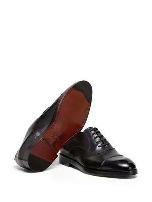 Zegna Torino Leather Oxford Shoes