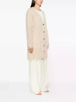 HERSKIND Distressed Ribbed Cardigan-coat