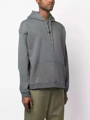 Dsquared2 Embroidered Logo Cotton-lyocell Blend Hoodie