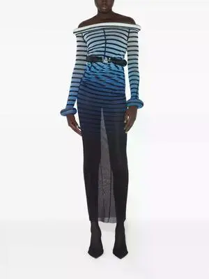 JEAN PAUL GAULTIER Striped Maxi Dress