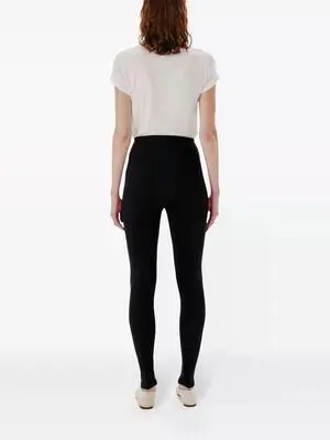 Another Tomorrow Seam-detail High-waisted Leggings