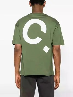 A.p.c. Fern Cotton T-shirt With Logo Detail