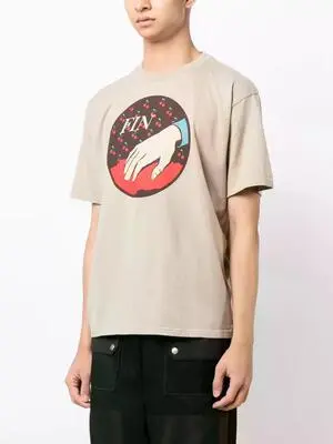 Undercover Graphic-print Cotton T-shirt - Brown