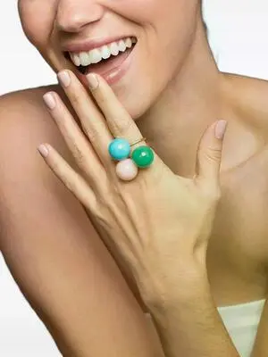 Irene Neuwirth 18kt Rose Gold Medium Gumball Opal Ring