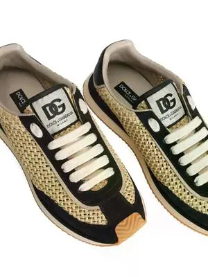 Dolce & Gabbana Woven Lace-up Sneakers