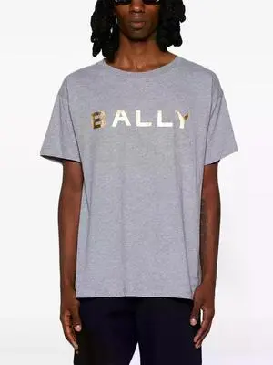 Bally Logo-print Mélange Cotton T-shirt