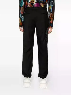 Moschino Tailored Trousers With Rubberised Logo