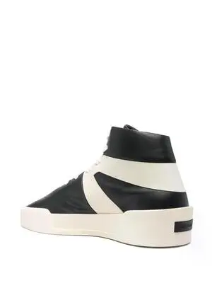 Fear Of God Panelled Leather Lace-up Sneakers - Black