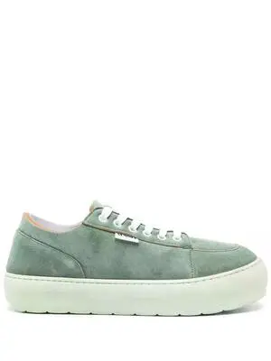 Sunnei Suede Panel Sneakers - Green