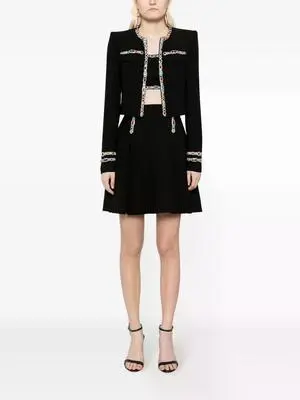 Zuhair Murad Embellished Cady Cropped Top