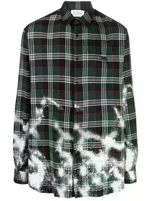 Philipp Plein Dandy Tartan-check Shirt - Green