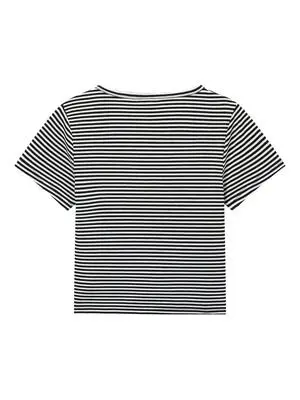 CHOCOOLATE Striped Logo T-shirt - Black