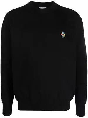 COUNTY OF MILAN Logo-embroidered Jumper - Black