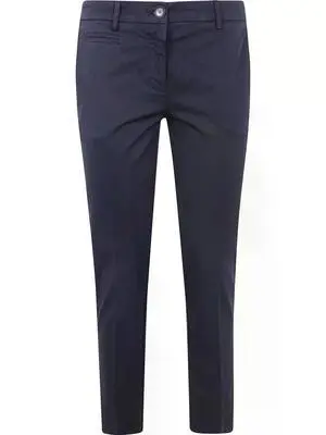 TWINSET Logo Plaque Tailored Trousers - Blue