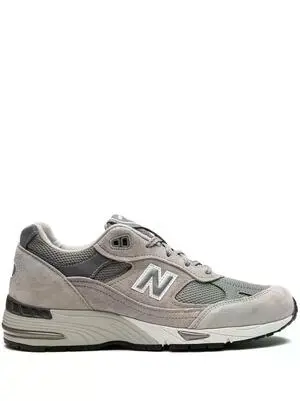 NEW BALANCE 991gl Suede And Mesh Sneakers - Grey
