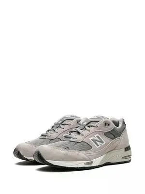 NEW BALANCE 991gl Suede And Mesh Sneakers - Grey