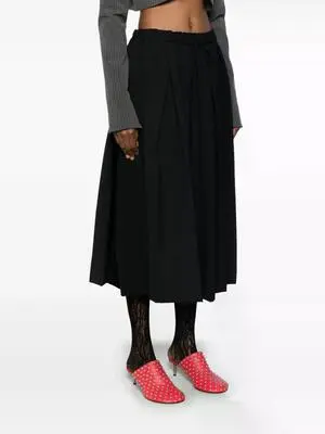 Comme Des Garçons Cropped Trousers With Drop Crotch