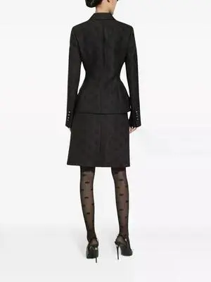 Dolce & Gabbana Logo-jacquard Single-breasted Blazer