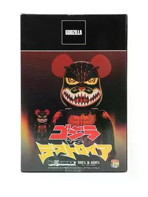 MEDICOM TOY X Godzilla Vs Destoroyah Be@rbrick 100% And 400% Figure Set - Black