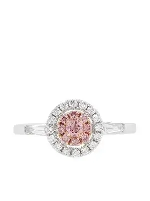 HYT JEWELRY 18k White Gold Diamond Engagement Ring - Silver