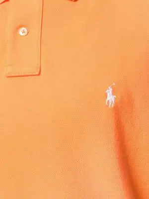 Polo Ralph Lauren Piqué Embroidered Polo Shirt - Orange