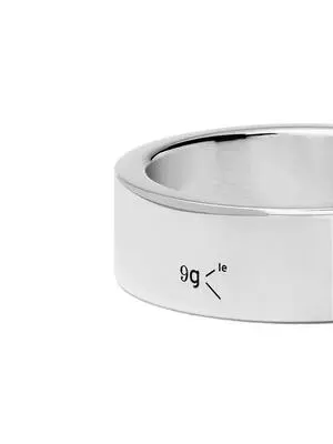 Le Gramme Sterling Engraved Ribbon Ring