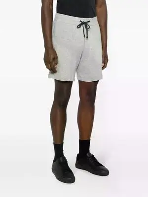 JAMES PERSE Mélange Effect Cotton Shorts - Grey