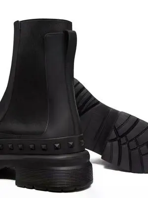Valentino Garavani Rockstud Leather Ankle Boots