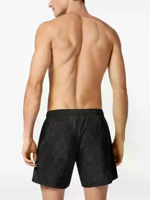 Philipp Plein Logo-embossed Swim Shorts