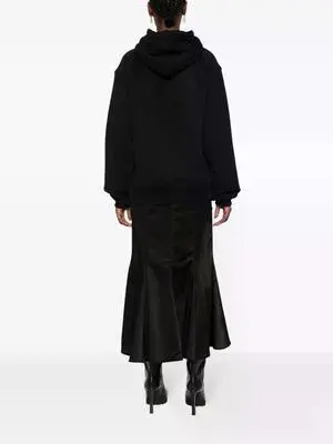 Off-White Logo-printed Hooded Midi Dress