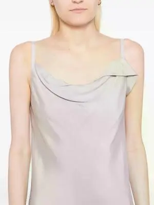 RECTO Drapery Neckline Slip Dress