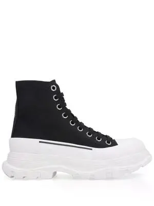 Alexander McQueen Tread Slick High Top Sneakers - Black