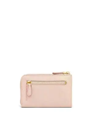 Prada Leather Keychain Wallet Pink