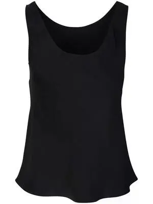 PETER COHEN Silk Vest Top - Black