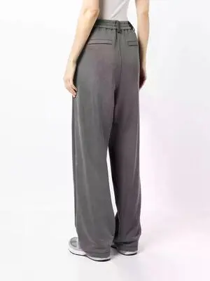 Goen.j Charcoal Cotton Drawstring Straight-leg Trousers