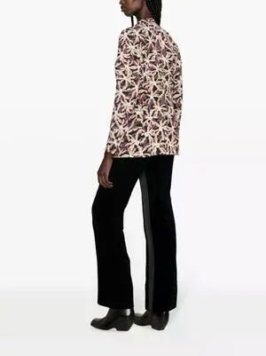 Diane Von Furstenberg Gloria Floral-pattern Double-breasted Blazer