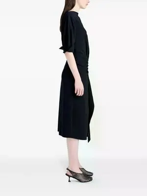 Proenza Schouler Maisie Draped Dress - Black