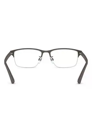 Emporio Armani Rectangle-frame Eyeglasses - Grey