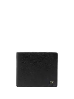 TOM FORD Logo-plaque Bi-fold Wallet - Black
