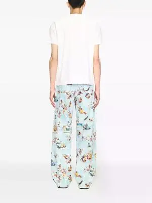 Off-White Wide-leg Printed Jeans