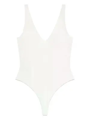 ENTIRE STUDIOS V-neck Bodysuit - Neutrals