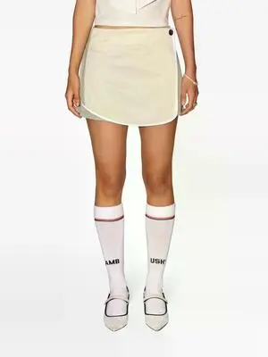 AMBUSH Layered Pleated Miniskirt - Neutrals