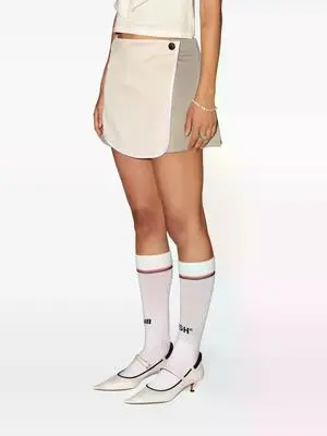 AMBUSH Layered Pleated Miniskirt - Neutrals
