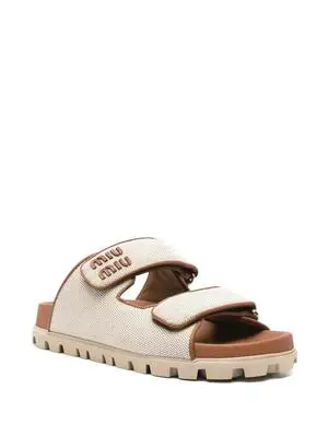 Miu Miu Logo-lettering Sandals