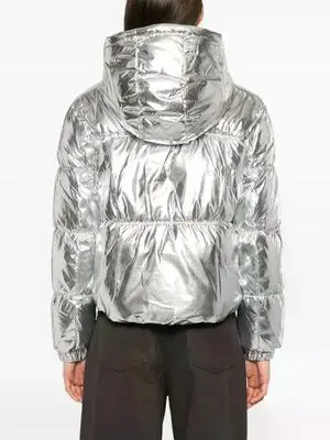 Michael Kors Metallic Quilted Puffer Jacket